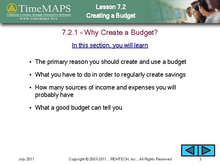 Lesson 7 2 Creating a Budget Introduction A