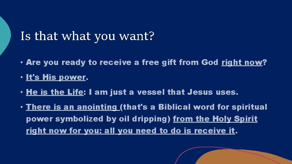 The Purpose of The Anointing With Bishop Ronald