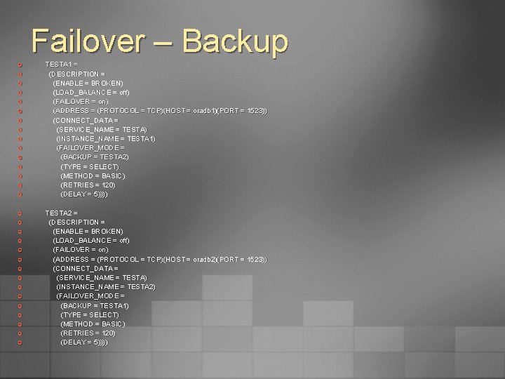 RAC Networking Failover and Load Balancing Setting up