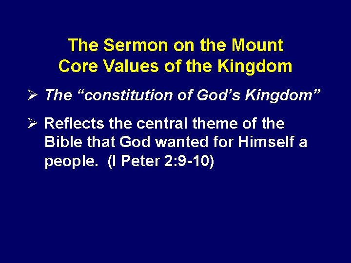 Lesson 8 Sermon on the Mount The Beatitudes