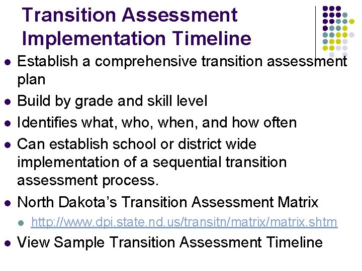 StudentFocused Transition Assessment Process Jim Martin and Amber