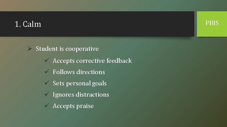 Managing Escalating Behavior Day 4 Section 6 Classroom