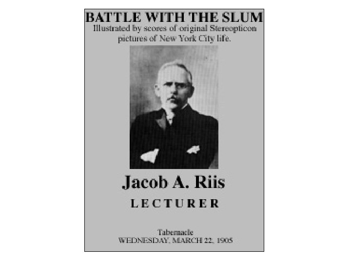 National Humanities Center Jacob Riis and Progressive Reform