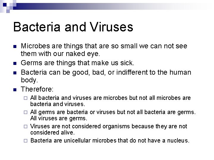 Introduction to Bacteria and Viruses Bacteria and Viruses