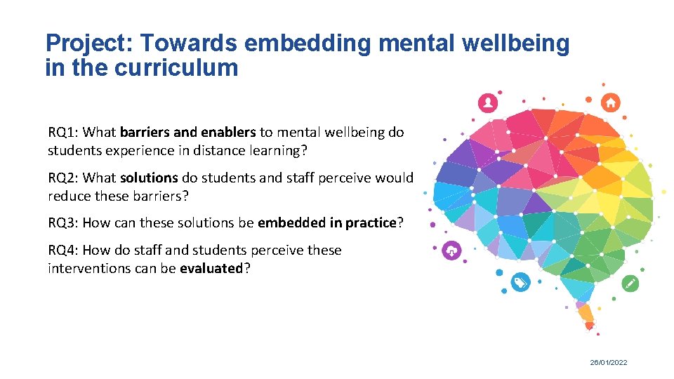Towards embedding mental wellbeing in the curriculum Kate