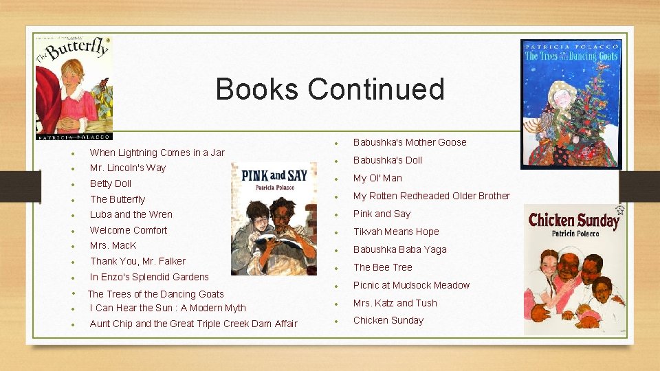 Patricia Polacco By Amanda Thompson Meet The Author