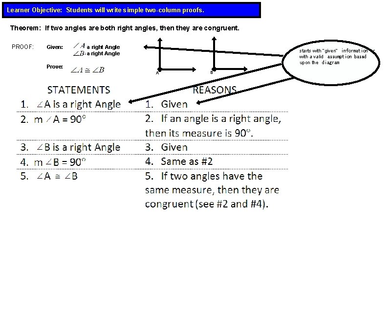 Advanced Geometry Section 1 4 Beginning Proofs Learner