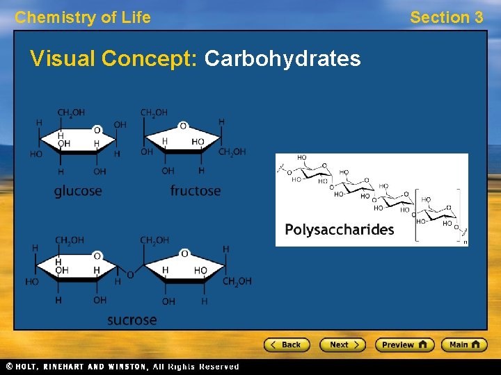 Chemistry of Life Chapter 3 Section 3 Carbon