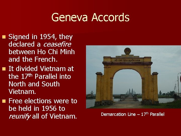 Vietnam War Miss Getsch US History Background on