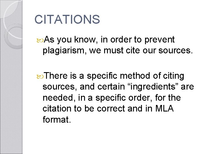 PLAGIARISM AND CITATION BASICS A QUICK GUIDE ON