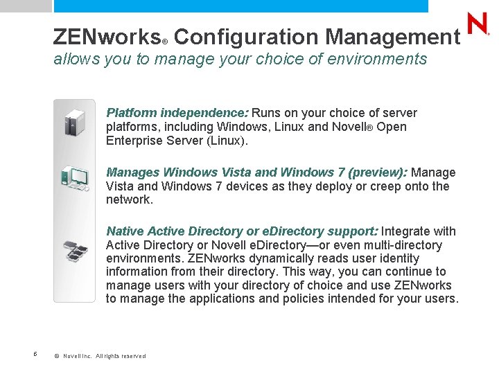 Key Benefits of Novell ZENworks 10 Configuration Management