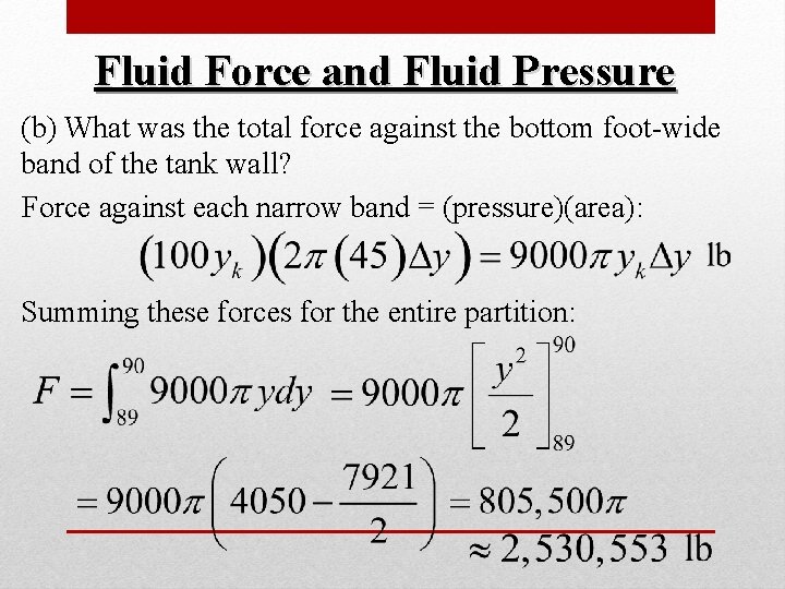 Applications of Integration Section 7 5 b Fluid