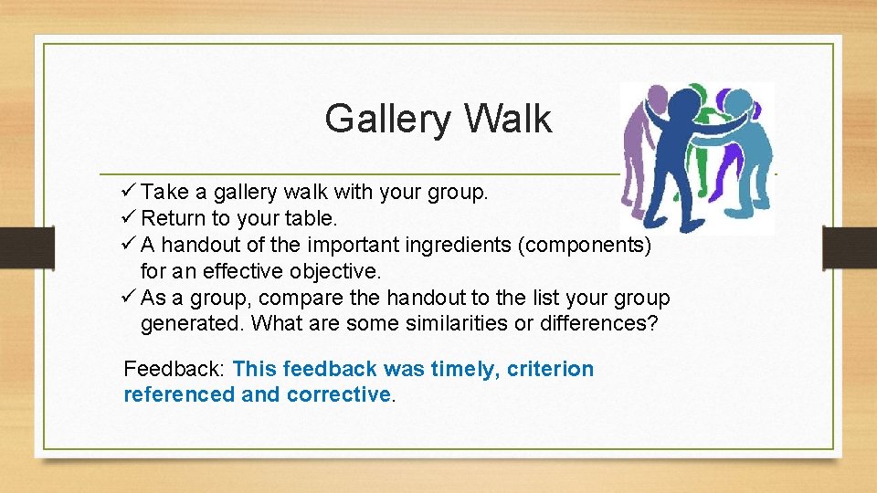 Setting Objectives and Providing Feedback Terry Mc Kinley