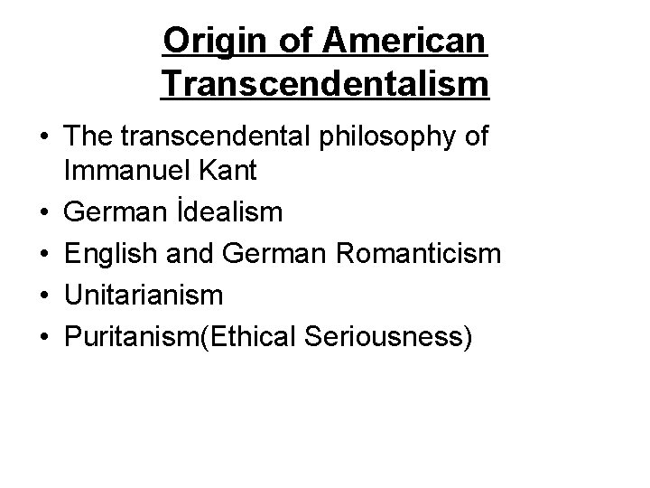 What Is Transcendentalism Basic Features of American Transcendentalism