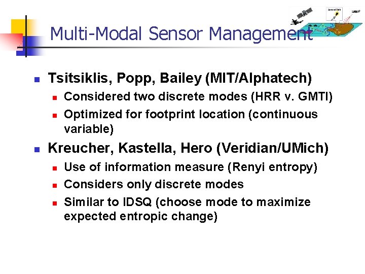 Sensorweb Architecture and Dynamic Sensor Tasking in Mobile