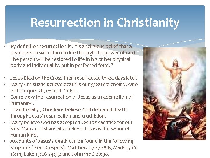 Crucifixion and Resurrection Within Christianity Breanna Belisle ...