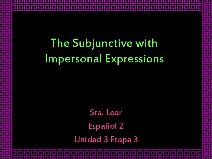 Content Objective I will be able to DISTINGUISH