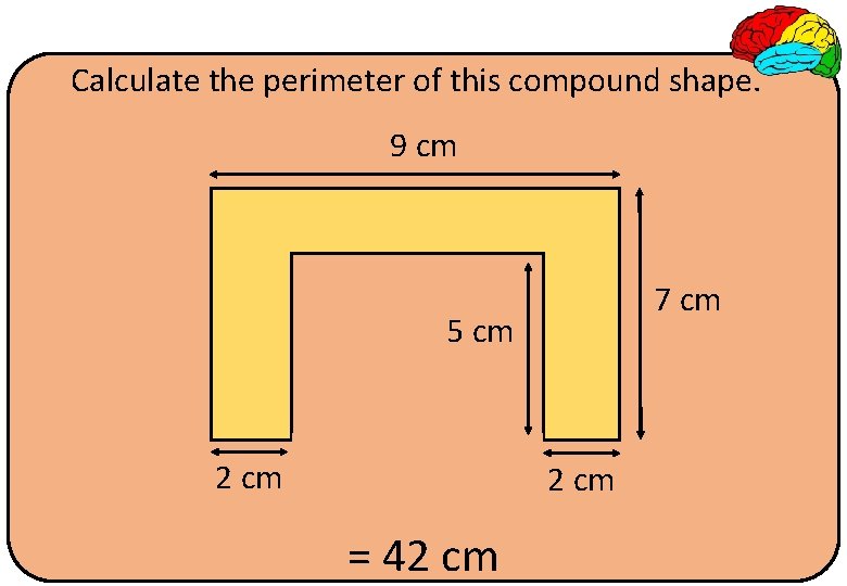 Compound Shapes Perimeter Bingo Only Answer Students should