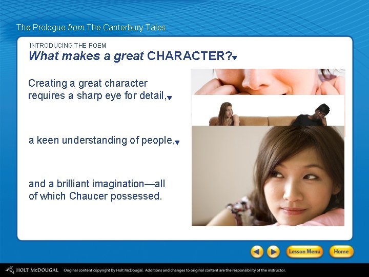 The Prologue from The Canterbury Tales Poem by