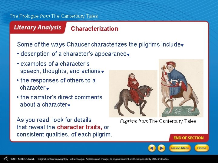 The Prologue from The Canterbury Tales Poem by