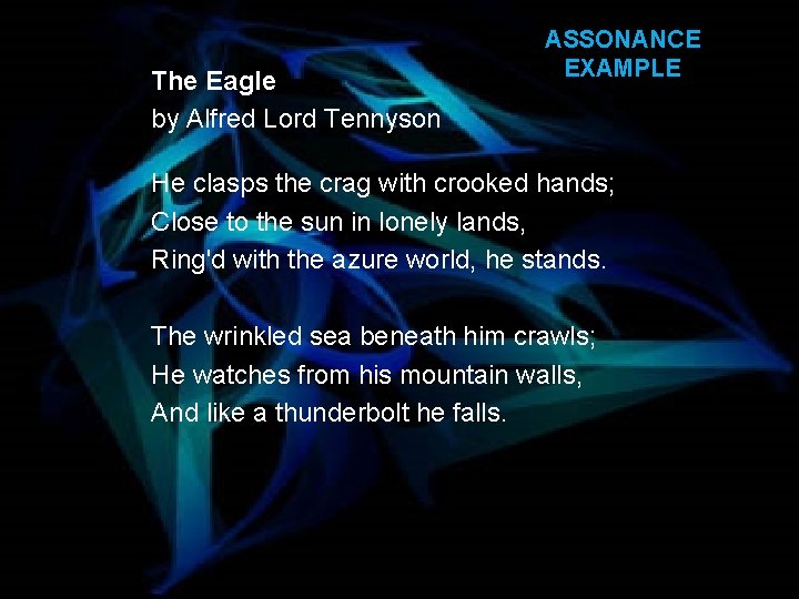 ELEMENTS OF POETRY SOUND DEVICES BT 2013 TAKE