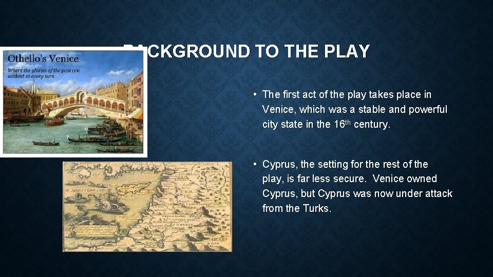 OTHELLO BY WILLIAM SHAKESPEARE In this tragic play