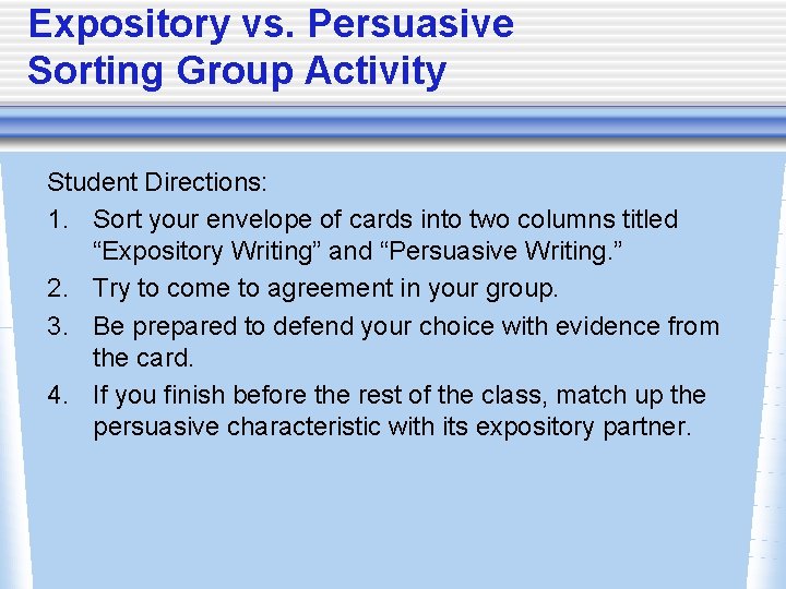 Persuasive Writing Persuasive Prompt Baseline Some fourth graders