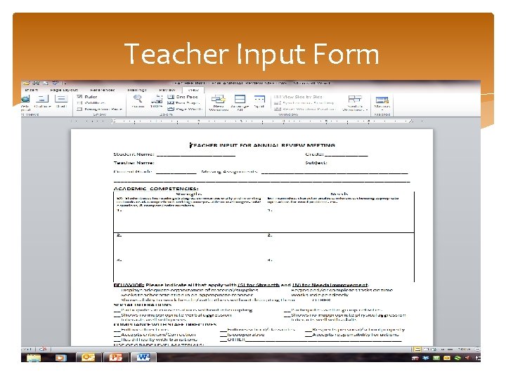 From FIE to PLAAFPs to IEPs Presented by