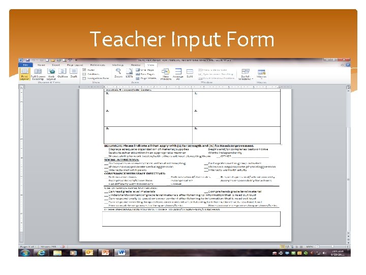 From FIE to PLAAFPs to IEPs Presented by