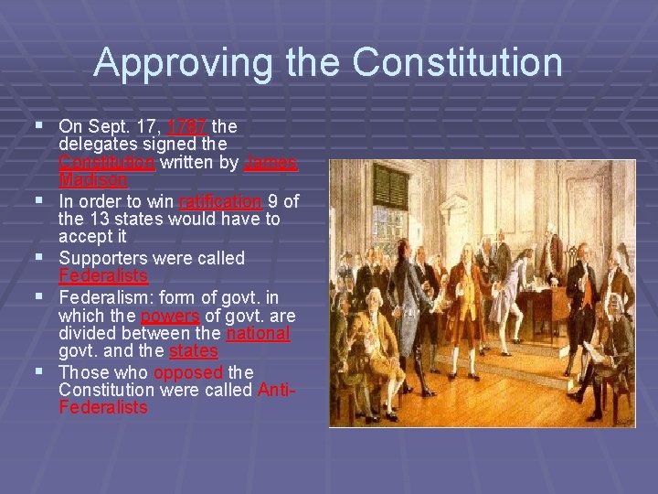 The Birth of a Constitution The Constitution Unit