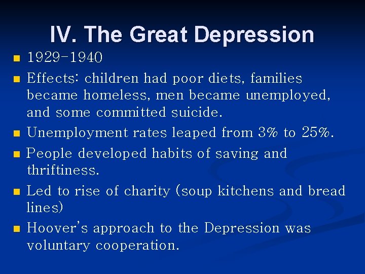 1 Chapter 14 The Great Depression Begins SECTION