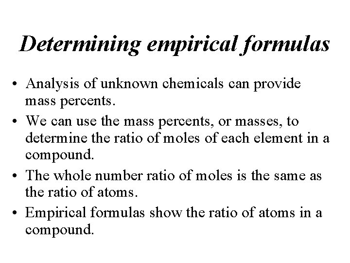 Unit 1 BComposition of Matter Elements and compounds