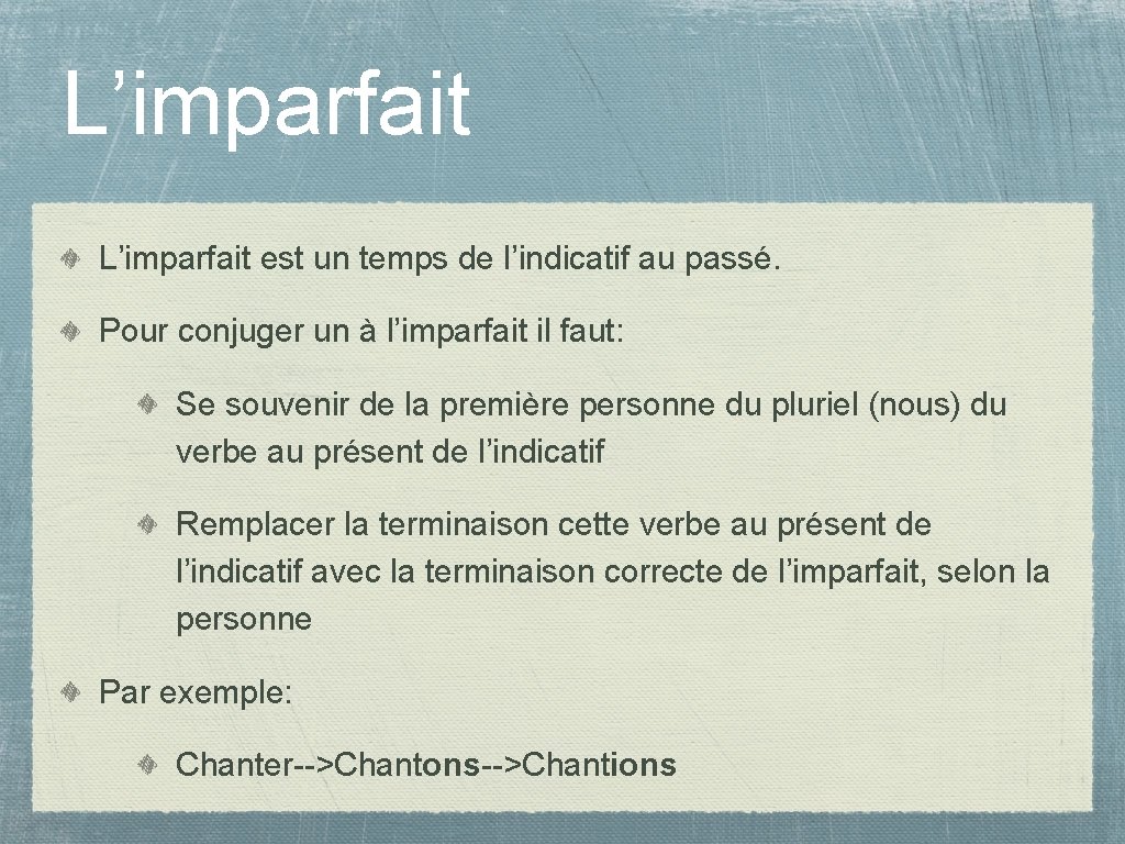 Les Verbes Indicatifs Rebecca Frank Le Prsent de