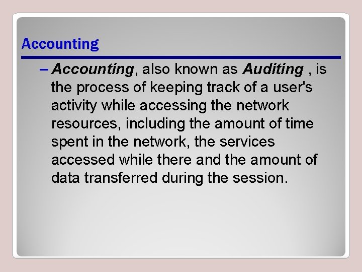 Authentication Authorization And Accounting Lesson 2 Objectives Aaa