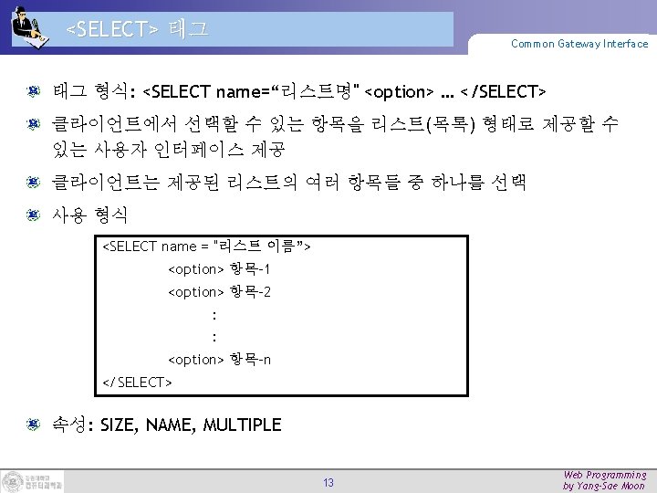 Web Programming CGI Common Gateway Interface 2006 CGI