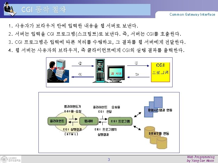 Web Programming CGI Common Gateway Interface 2006 CGI