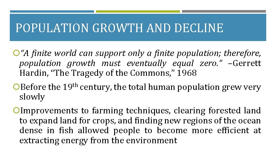 UNIT 2 PART IB POPULATION AND MIGRATION ENDURING