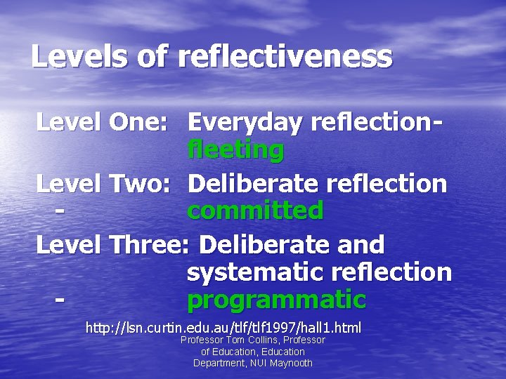 Building Reflexive Learning Organisations IVEA 4 th October