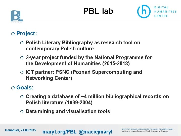 PBL LAB POLISH LITERARY BIBLIOGRAPHY AS A KNOWLEDGE