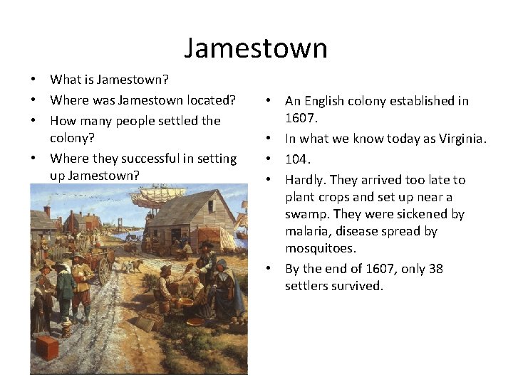 British Settlement Uncharted Territory Why did the English