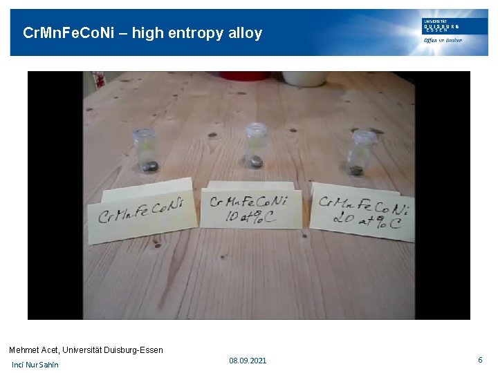 Fabrication of Co Cr Fe Mn Ni high