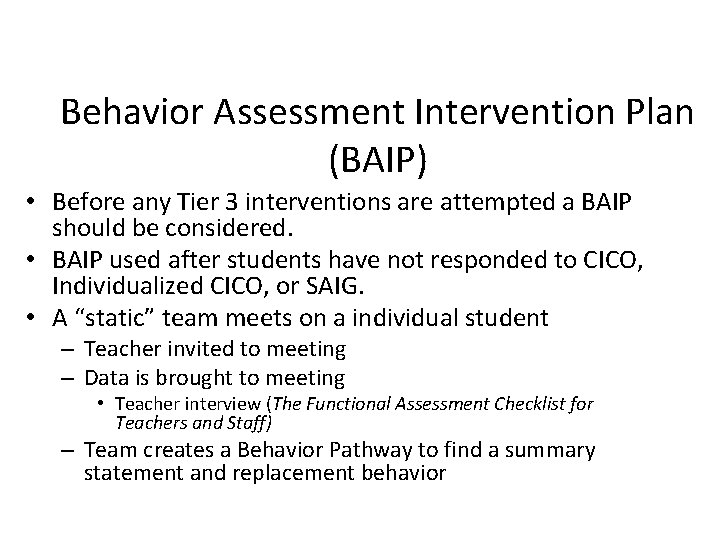PBIS Tier 2 New Team Member Training Day