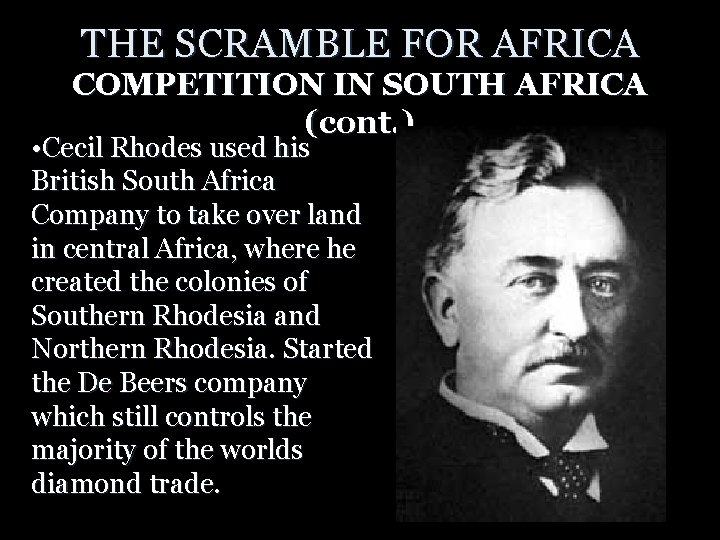 European Imperialism in Africa THE SCRAMBLE FOR AFRICA