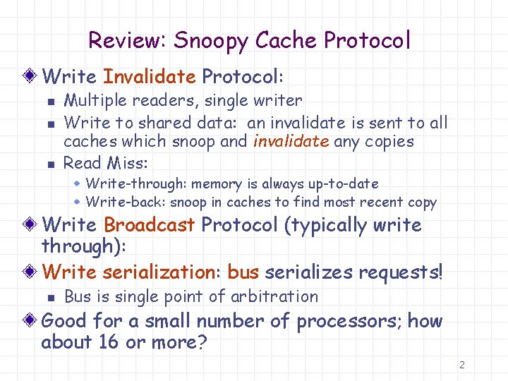 Lecture 22 Multiprocessor Performance Adapted from UCB CS