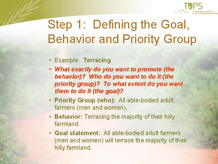 Designing for Behavior Change in Agriculture and Natural