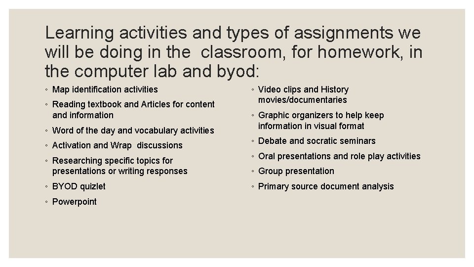 TH 8 GRADE SOCIAL STUDIES With Mr Corbett