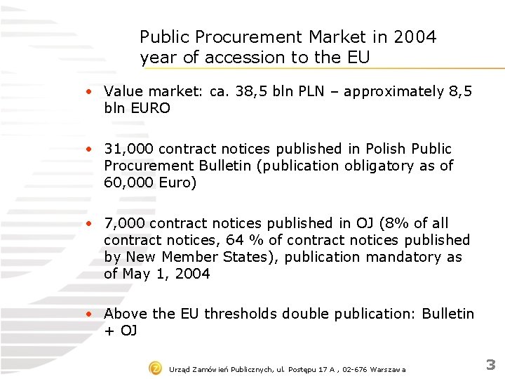 Public Procurement in Poland 6 years after accession