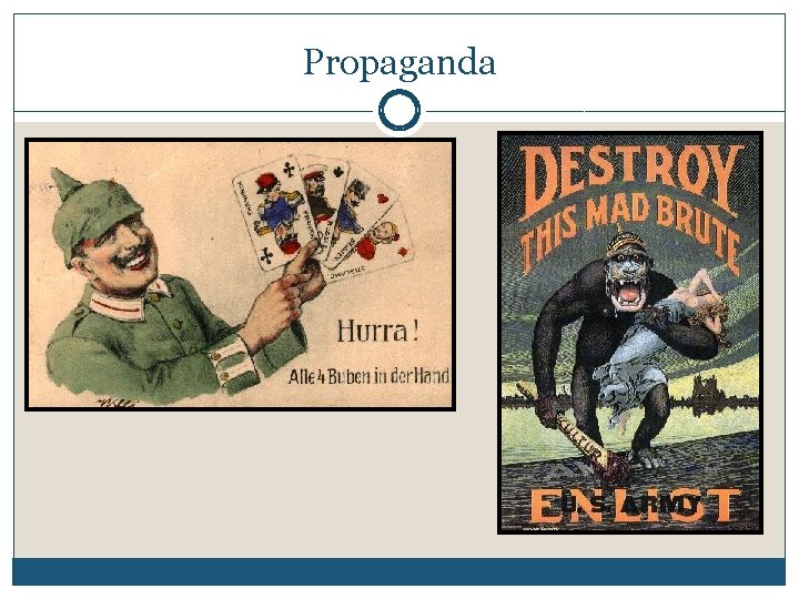 Why did the US enter WWI Vocabulary Trench
