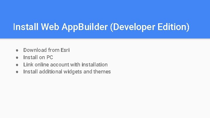 Using Esris Web App Builder To Manage Trail