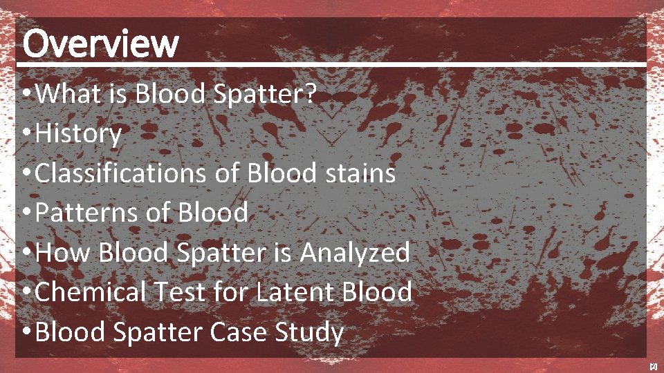 Bad Blood A Crime Scene Investigators Nightmare Jessica